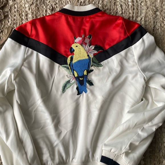 Maje | Jackets & Coats | Maje Parrots Bomber Jacket | Poshmark